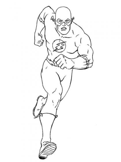 Flash Ausmalbilder - Kostenlose Malvorlagen