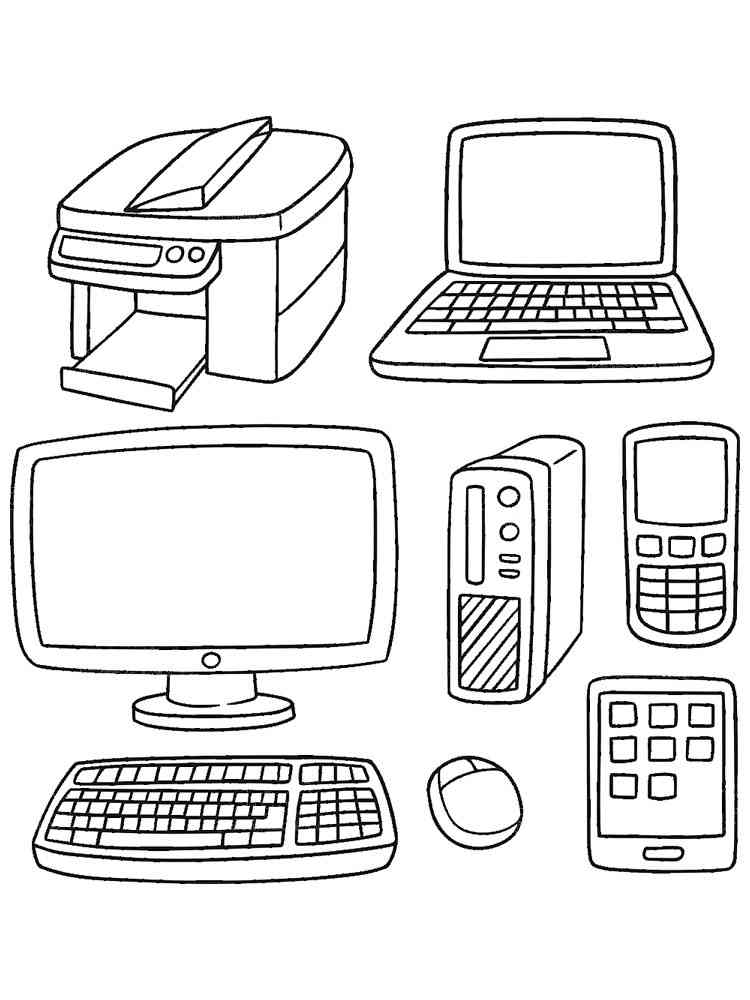 Computer Ausmalbilder Kostenlose Malvorlagen