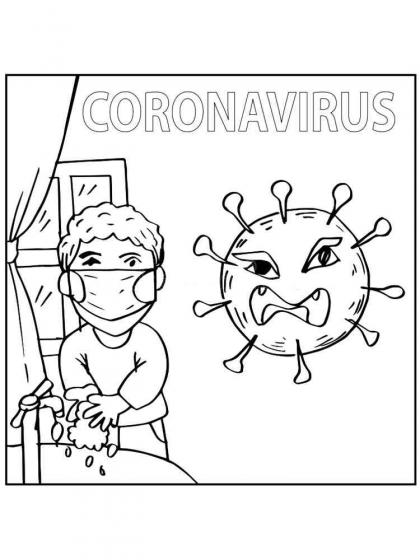 Coronavirus Ausmalbilder - Kostenlose Malvorlagen