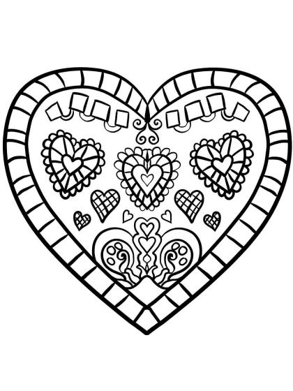 Herz Ausmalbilder - Kostenlose Malvorlagen
