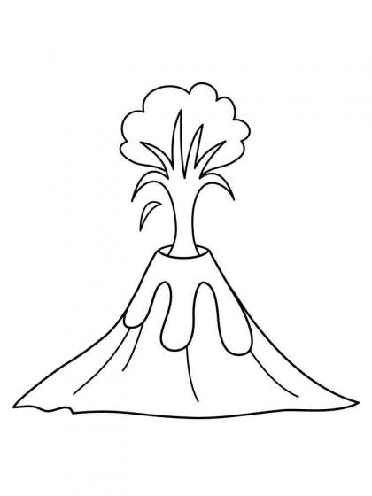 Vulkan Ausmalbilder - Kostenlose Malvorlagen