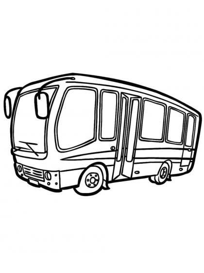 Ausmalbilder Bus - Malvorlagen Kostenlos zum Ausdrucken