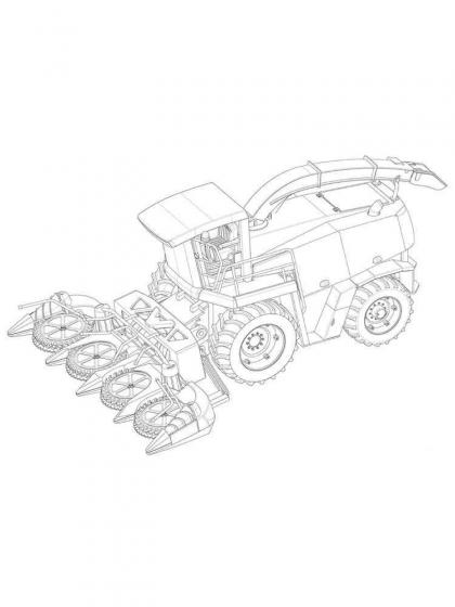 Ausmalbilder Mähdrescher - Malvorlagen Kostenlos zum Ausdrucken